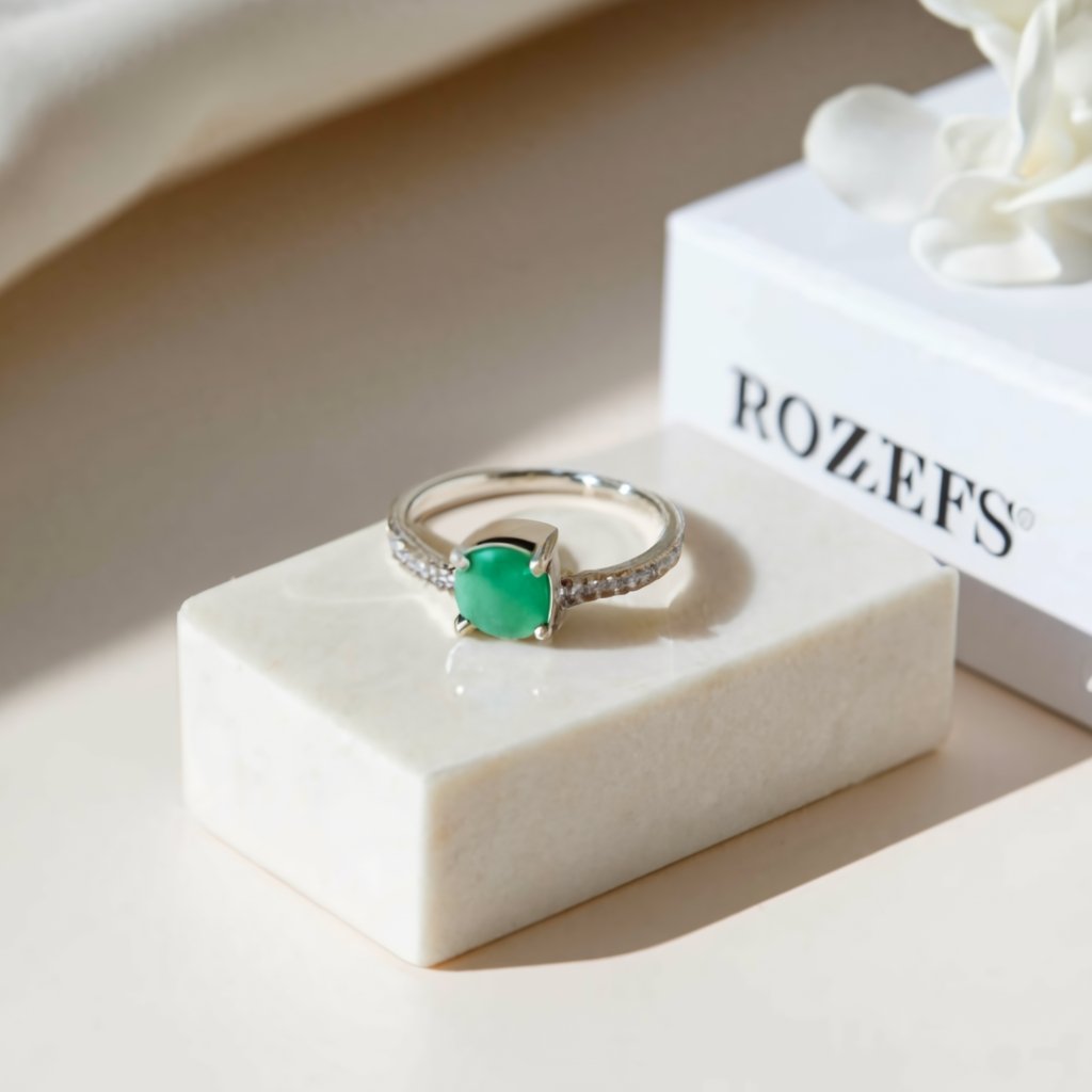 Jade Ring | 100% Natural Jade Ring for Sale - Rozefs